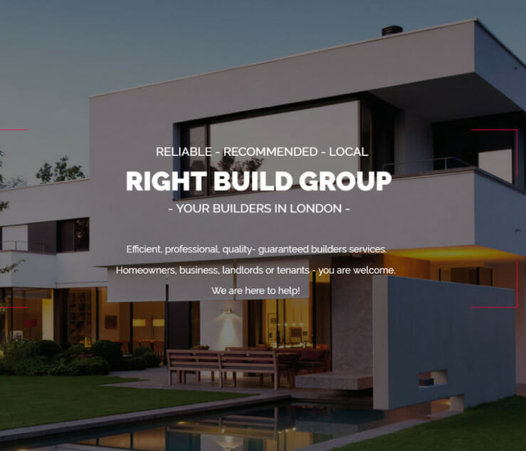 Right Build Group رائدة مجال خدمات البناء في لندن